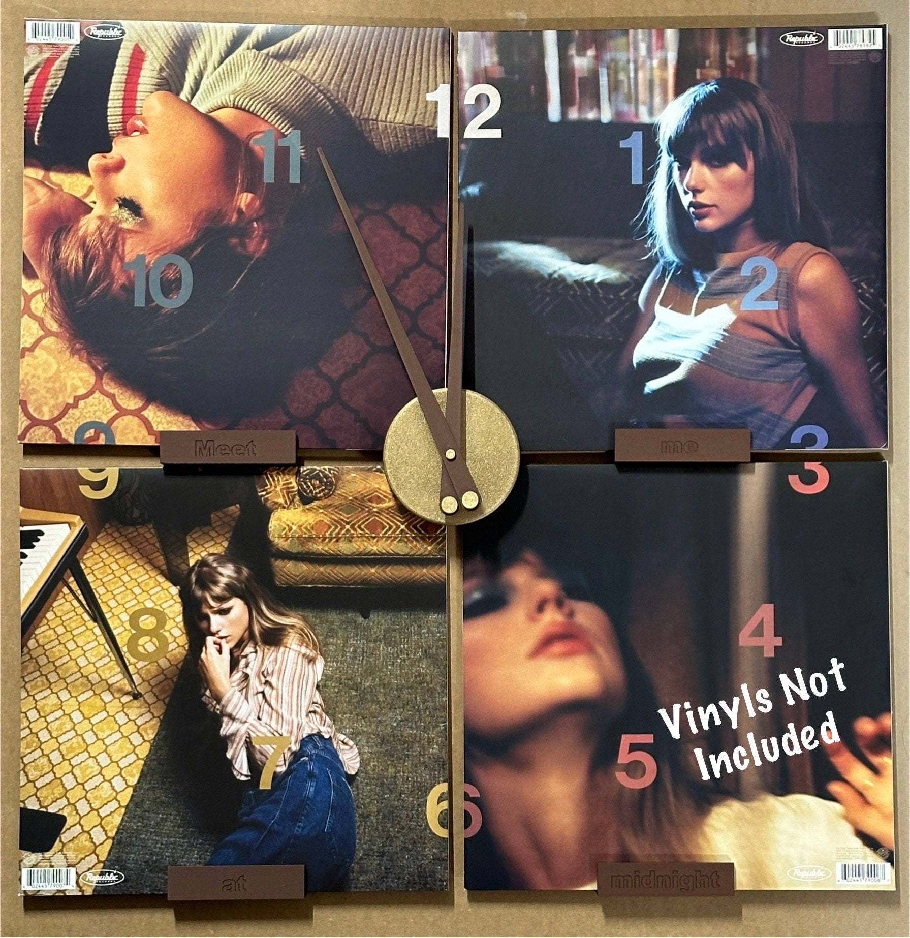 Midnight Vinyl Clock display Your Sw1ft Vinyls as a Real Working Clock ...