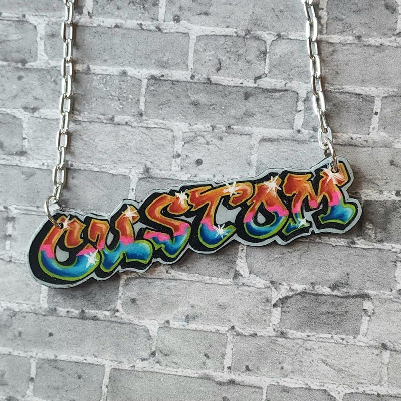 Unique Graffiti Jewelry - Etsy