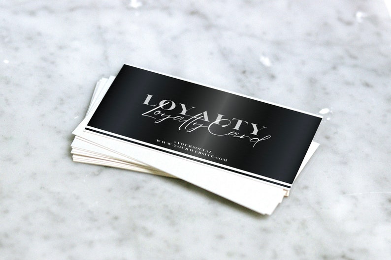 Editable Digital Loyalty Card Template Customizable Printable Customer ...