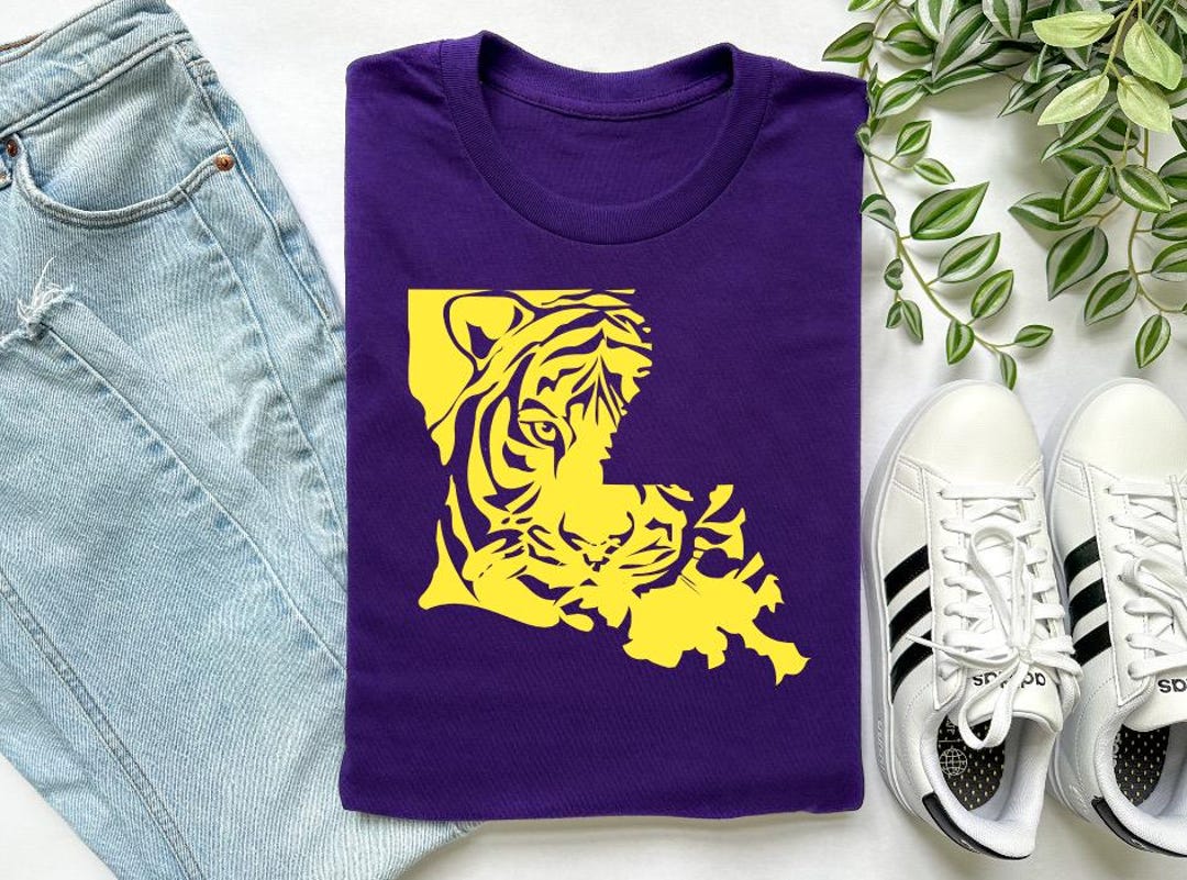 Kids LSU Shirt, Baton Rouge, Purple and Gold Shirt, Kids Tigers Shirt ...