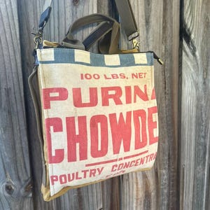 Purina Poultry Chicken Chowder Feed Sack - Americana Vintage Seed Sack ...