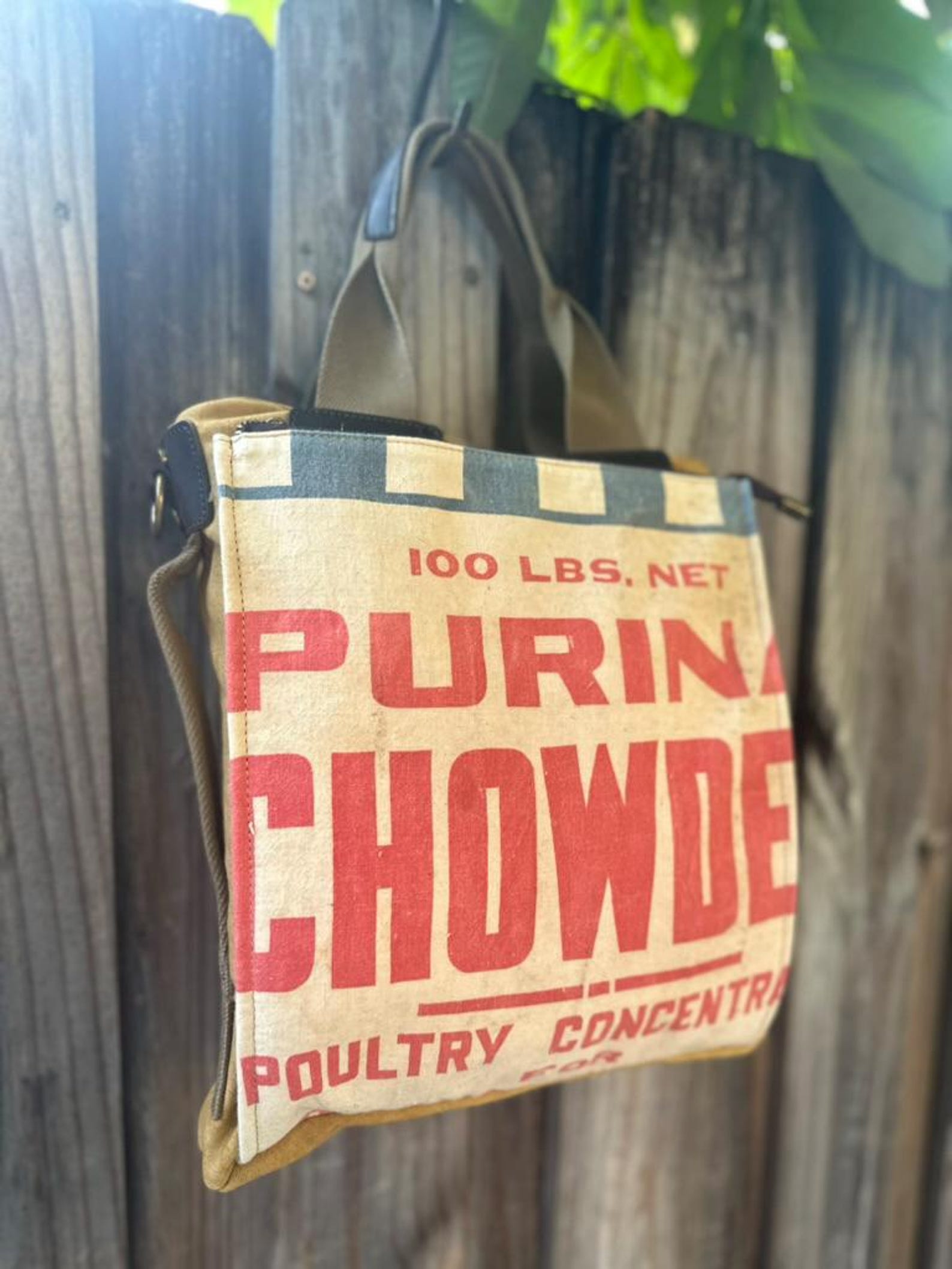 Purina Poultry Chicken Chowder Feed Sack - Americana Vintage Seed Sack ...