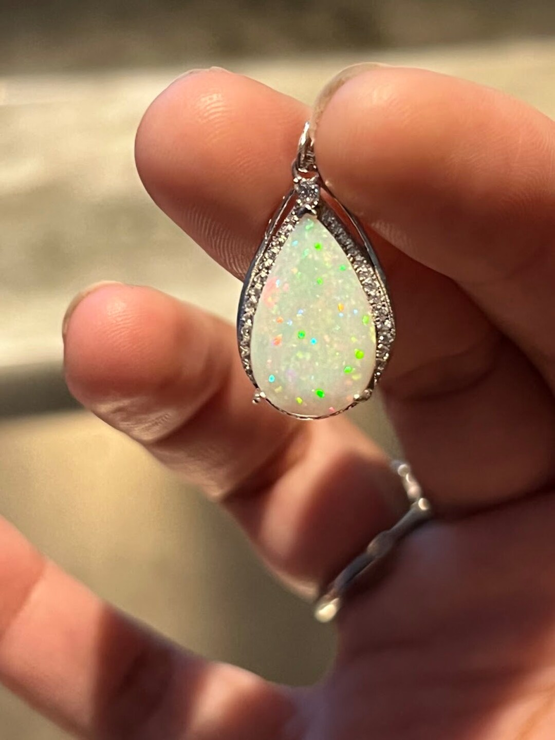 Faceted White Pinfire Ethiopian Opal - Etsy