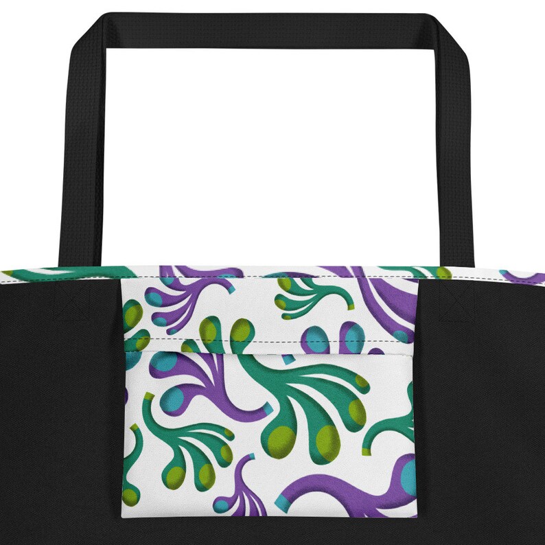 Skylar Beach Bag W/inside Pocket - Etsy
