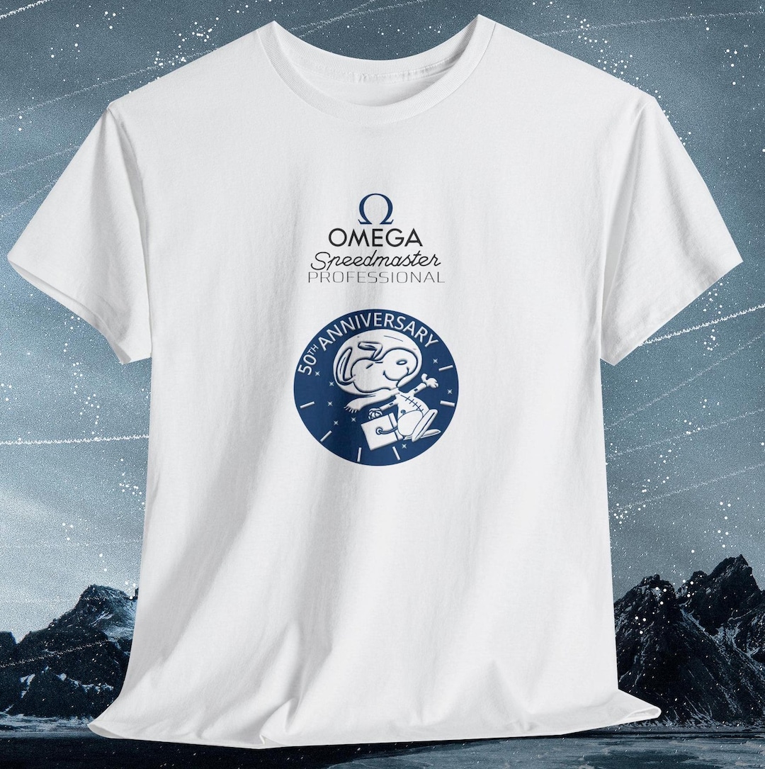 T-shirt With Design Based on the Iconic Snoopy Omega Speedmaster Watch ...