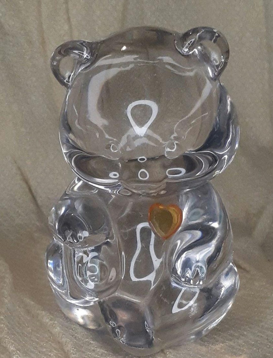 Fenton Glass Bear - Etsy