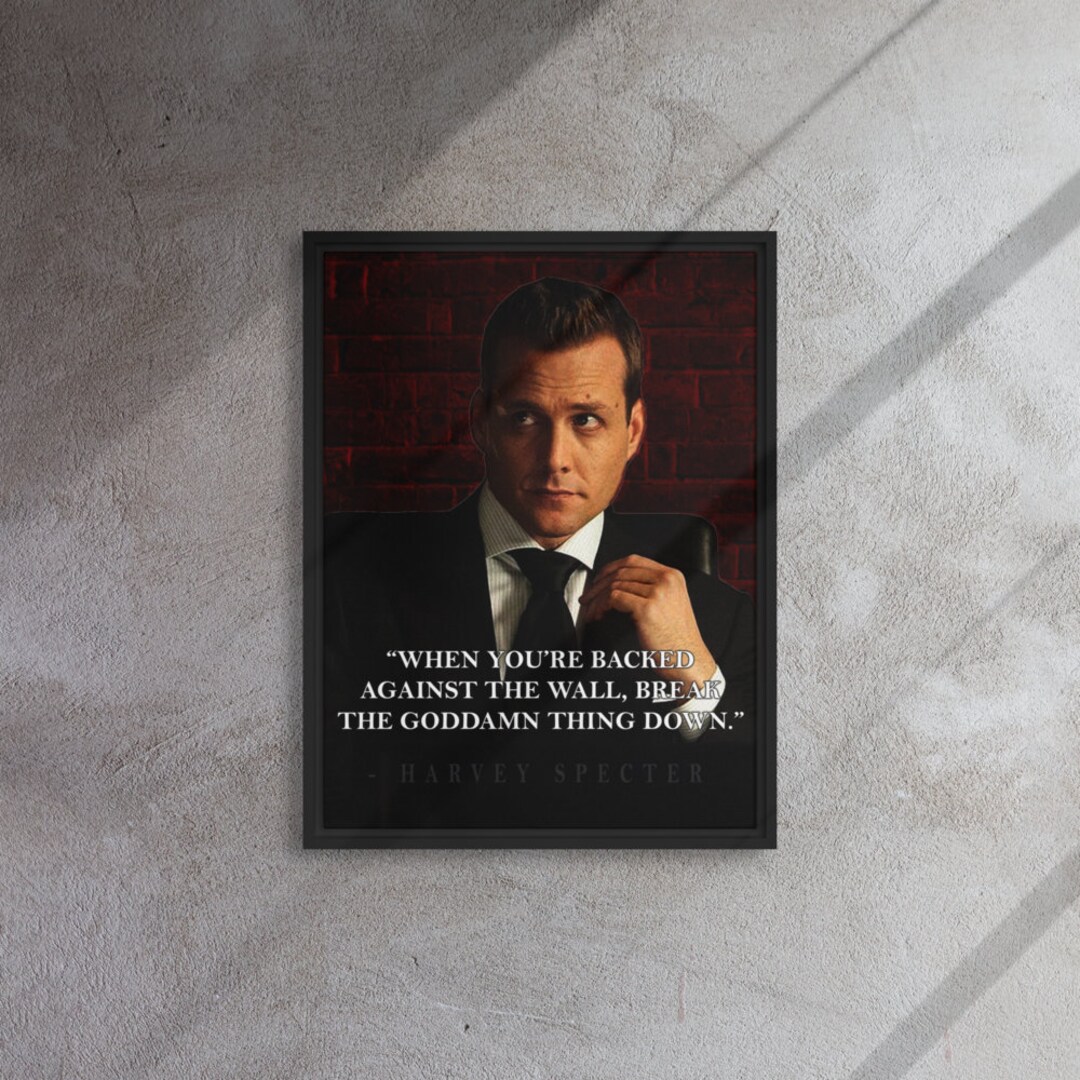 Harvey Spector Quote Poster Suits download - Etsy