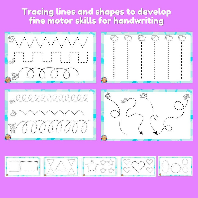 ABC Phonics Animal Alphabet Tracing & Colouring Cards, Letter Tracing ...