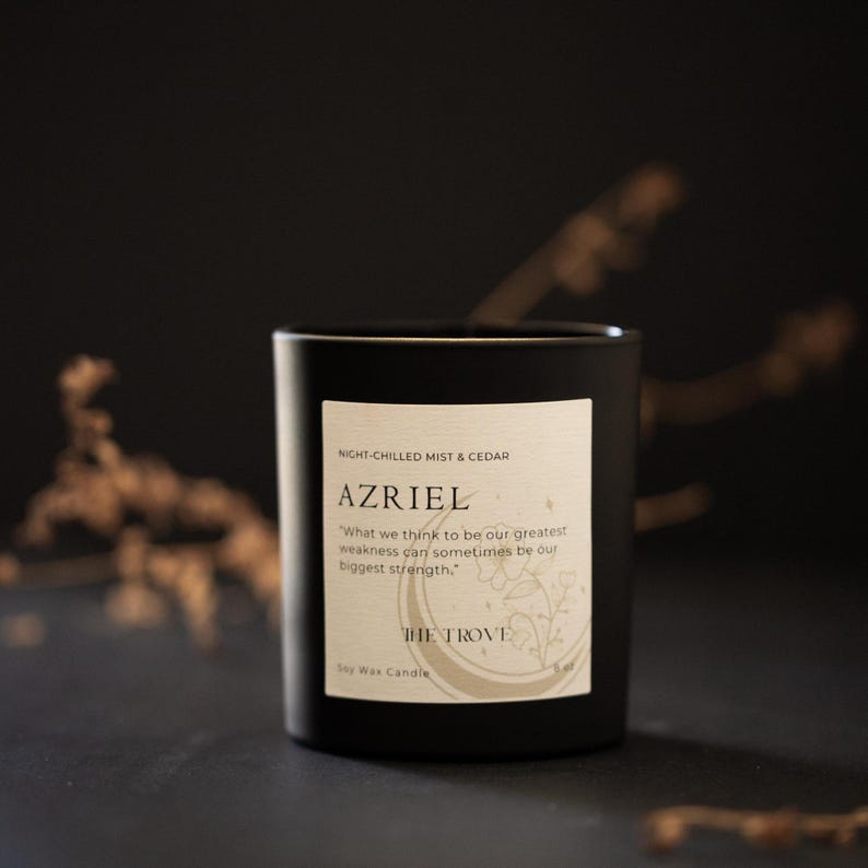 Azriel 8oz Candle | OFFICIALLY LICENSED by SJM | Book Scented Candle ...