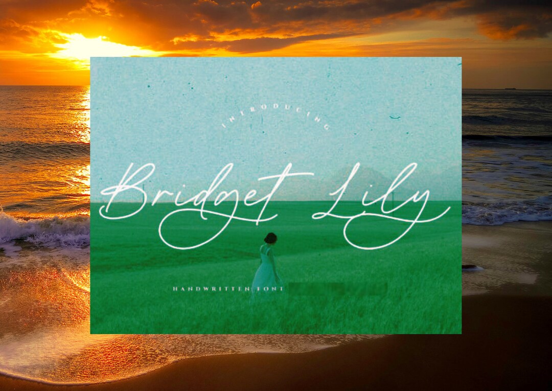 Bridget Lily Font Sans Serif Font Elegant Font, Signature Font, Sweet ...