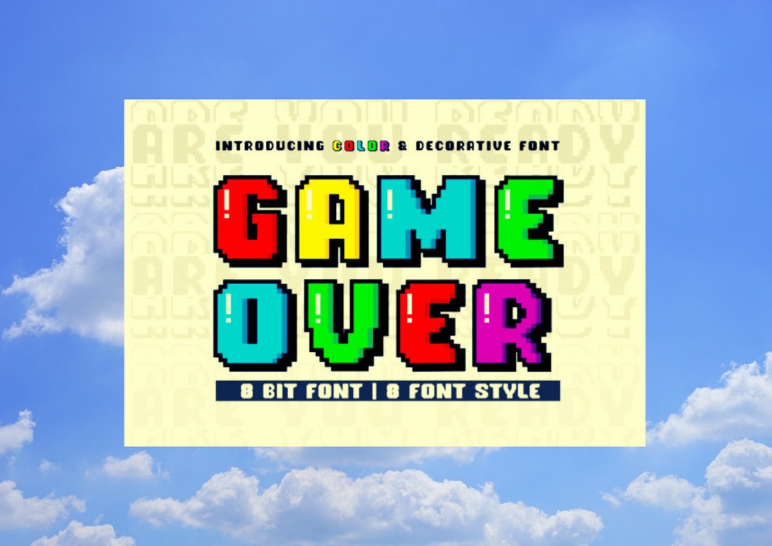 Game Over Font Urban Graffiti Font Bundle, Digital Font, Cricut Font ...