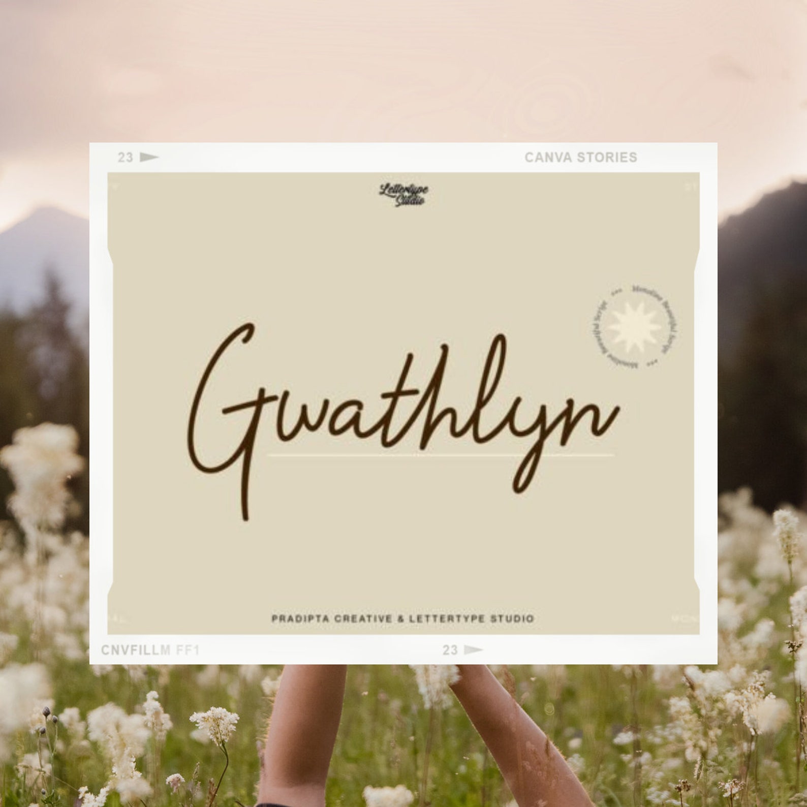 Gwathlyn Font Digital Handwritten Font, Chunky Font, Modern Font ...
