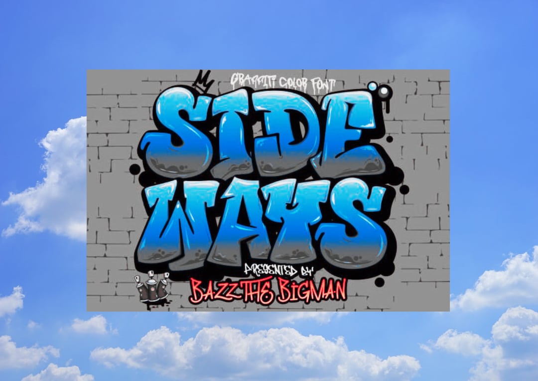 Graffiti Font Urban Graffiti Font Bundle, Digital Font, Cricut Font ...