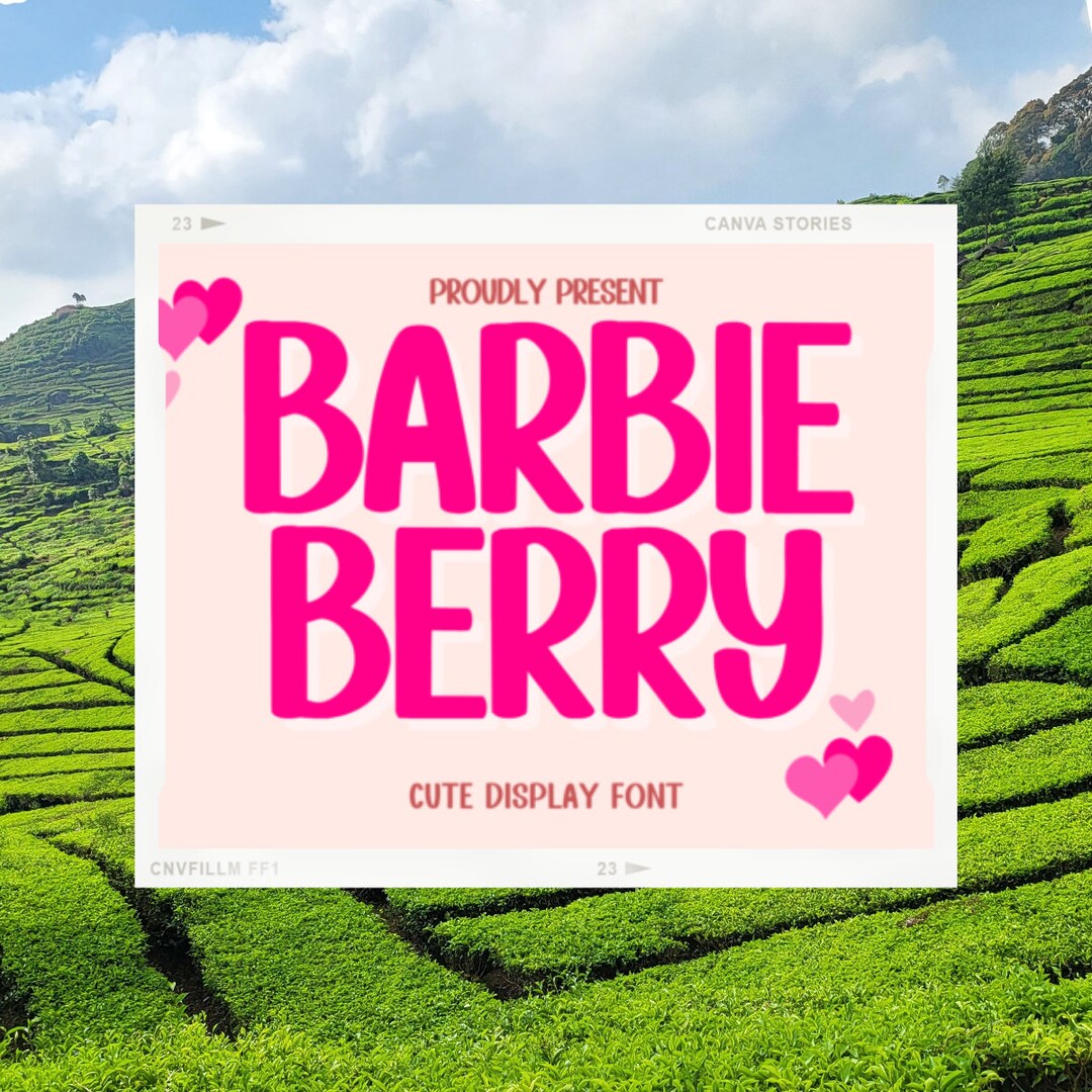 Barbie Berry Font Cursive Font, Groovy Font, Script Fonts, Wedding Font ...