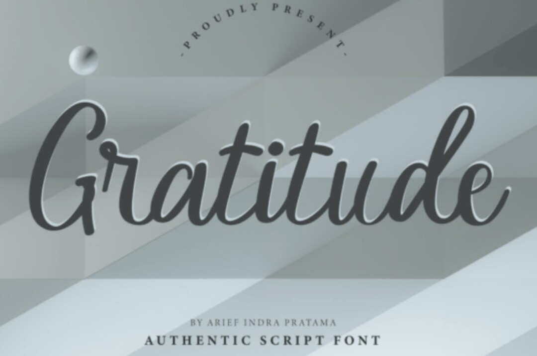 Gratitude Font, Simple Font, Cricut Fonts, Casual Font, Modern Font ...