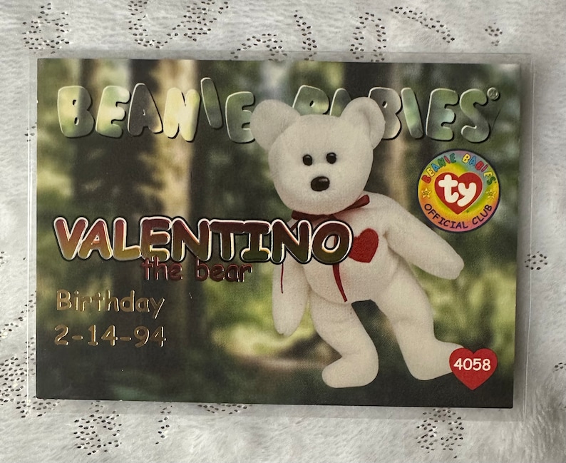 Ty Valentino Bear - Etsy
