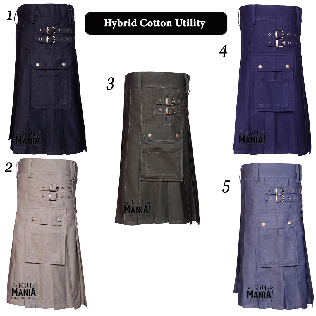 Hybrid Utility Kilt for Men - Premium Handmade Tactical Duty Kilt - 100 ...