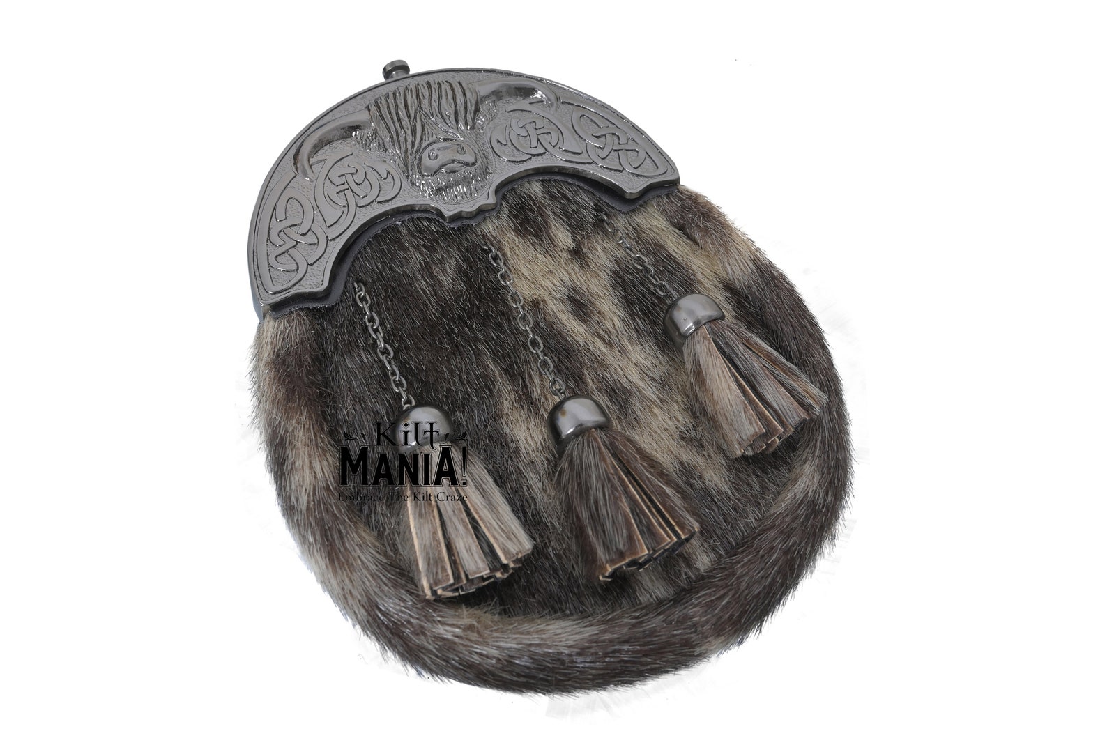 Traditional Scottish Coo Sporran — Premium Leather Full‑dress Sporran ...