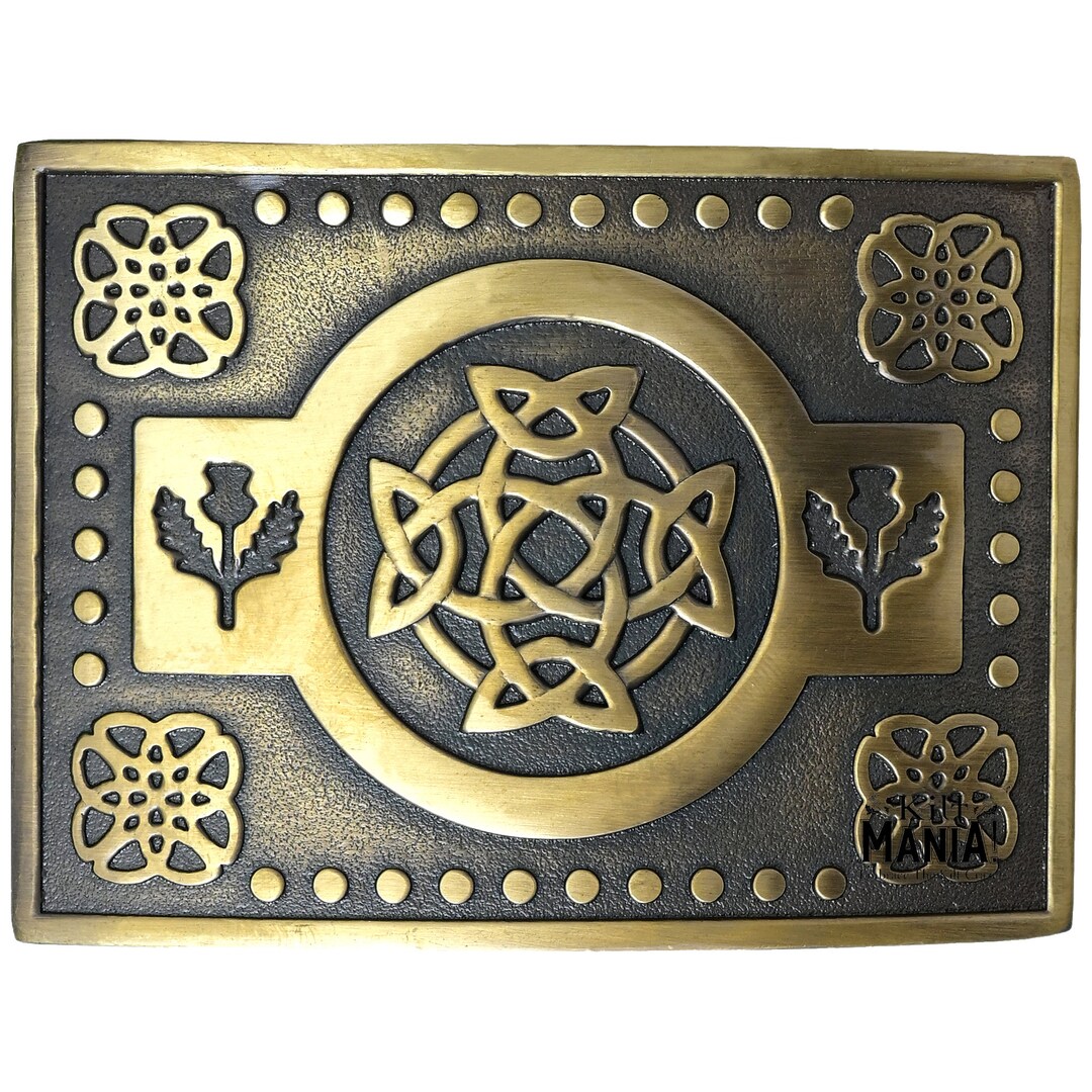 Scottish Kilt Belt Buckles Celtic Thistle Antique - Kilts Belt Buckle ...