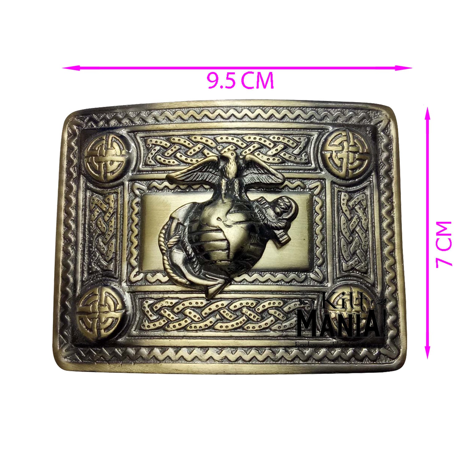 Scottish Kilt Belt Buckle Thistle Antique Finish , Highland Kilts ...