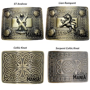 Scottish Kilt Belt Buckle for Men Celtic Knot Antique Finish Buckles ...