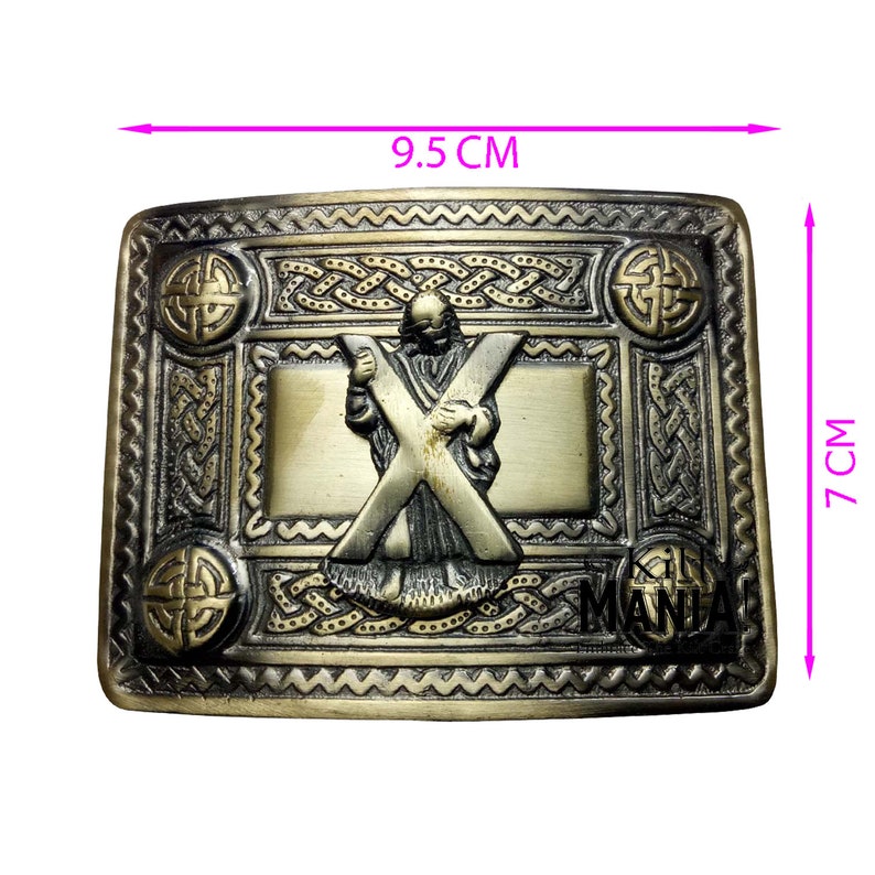 Scottish Kilt Belt Buckle Thistle Antique Finish, Highland Kilts Buckle ...