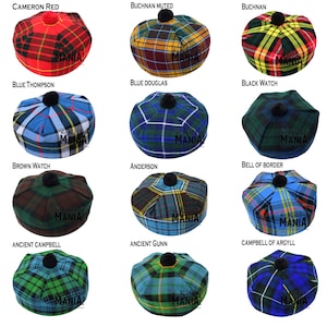Scottish Tam O' Shatner Hat - Men & Women Highland Tam O' Shatner Cap ...