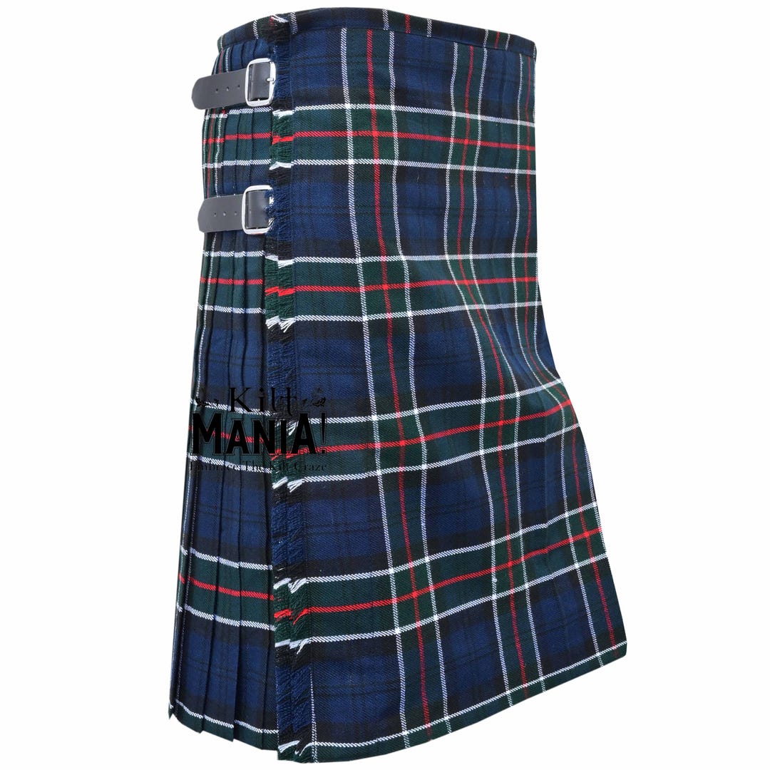 Colquhoun Modern Tartan Kilts - 8 Yard Highland Kilt in 16oz Acrylic ...