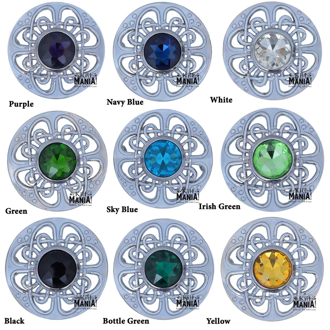 Scottish Kilt Fly Plaid Culloden Brooch Celtic Ladies Sash Brooches ...
