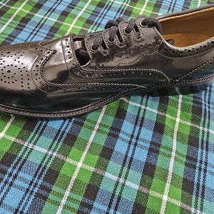 Scottish Kilt Ghillie Brogues Shoes - Handcrafted Premium Black Leather ...