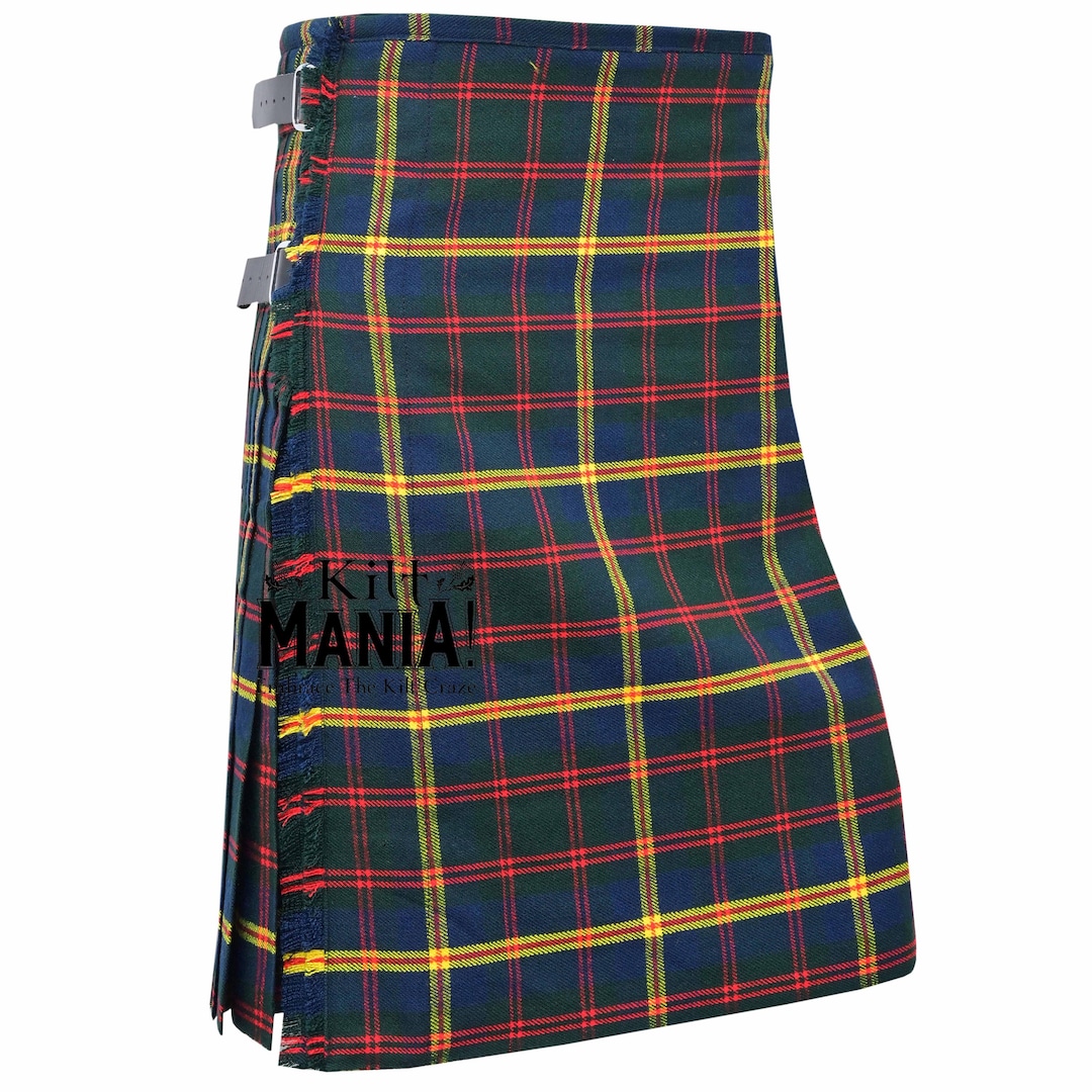 USMC (corps) Tartan Kilt - Highland Kilt 8 Yards 16oz Acrylic Wool ...