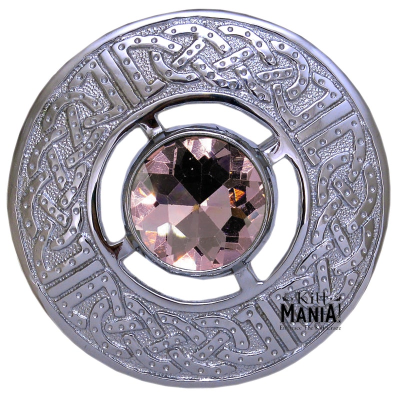 Scottish Tartan Fly Plaid Brooch -celtic Kilt Brooches Chrome Finish ...