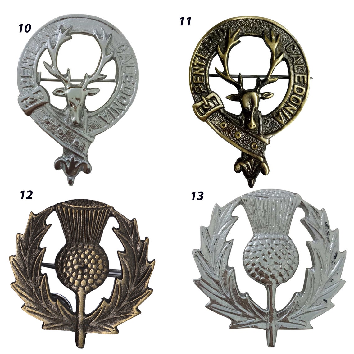 Highland Hat Badges Glengarry Caps Chrome /sottish Regiment Marching ...