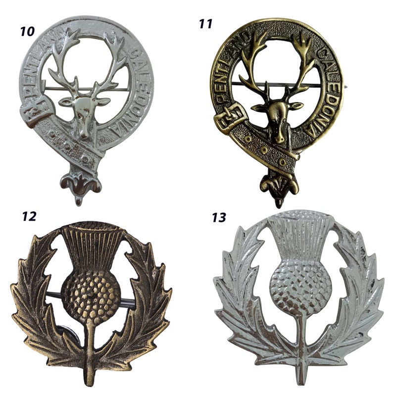 Highland Hat Badges Glengarry Caps Chrome /sottish Regiment Marching ...