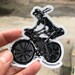 Skeleton Biker Sticker - Etsy