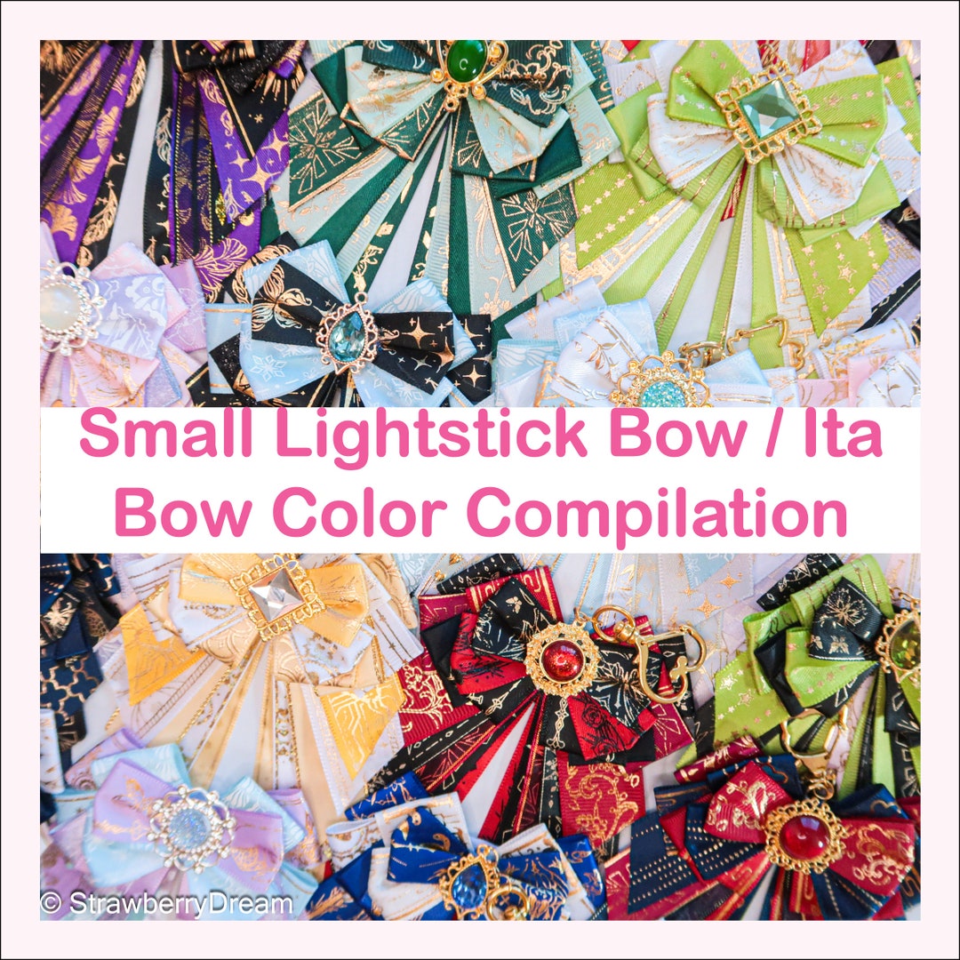 Lightstick Bow Small | Anime Ita Bag Deco | Kpop Decoration | Keychain ...