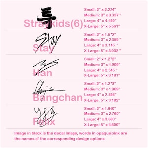 Stray Kids Decals | Logo and Signature | Vinyl Sticker | Stay | SKZ ...