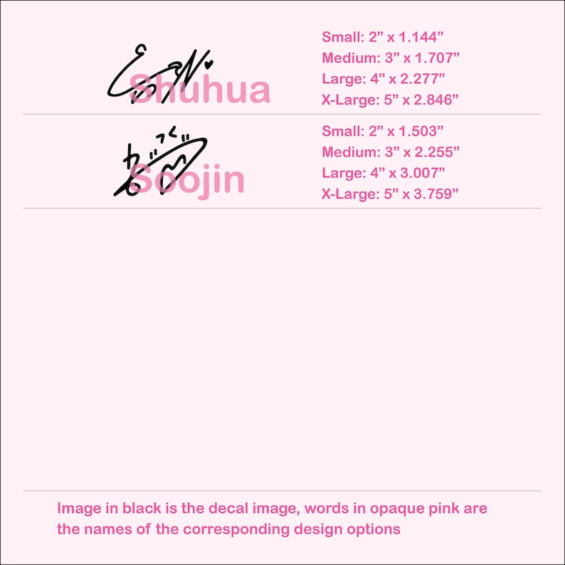 Sticker (G)I-DLE Decals | Logo and Signature | Vinyl | IDLE | Soyeon ...