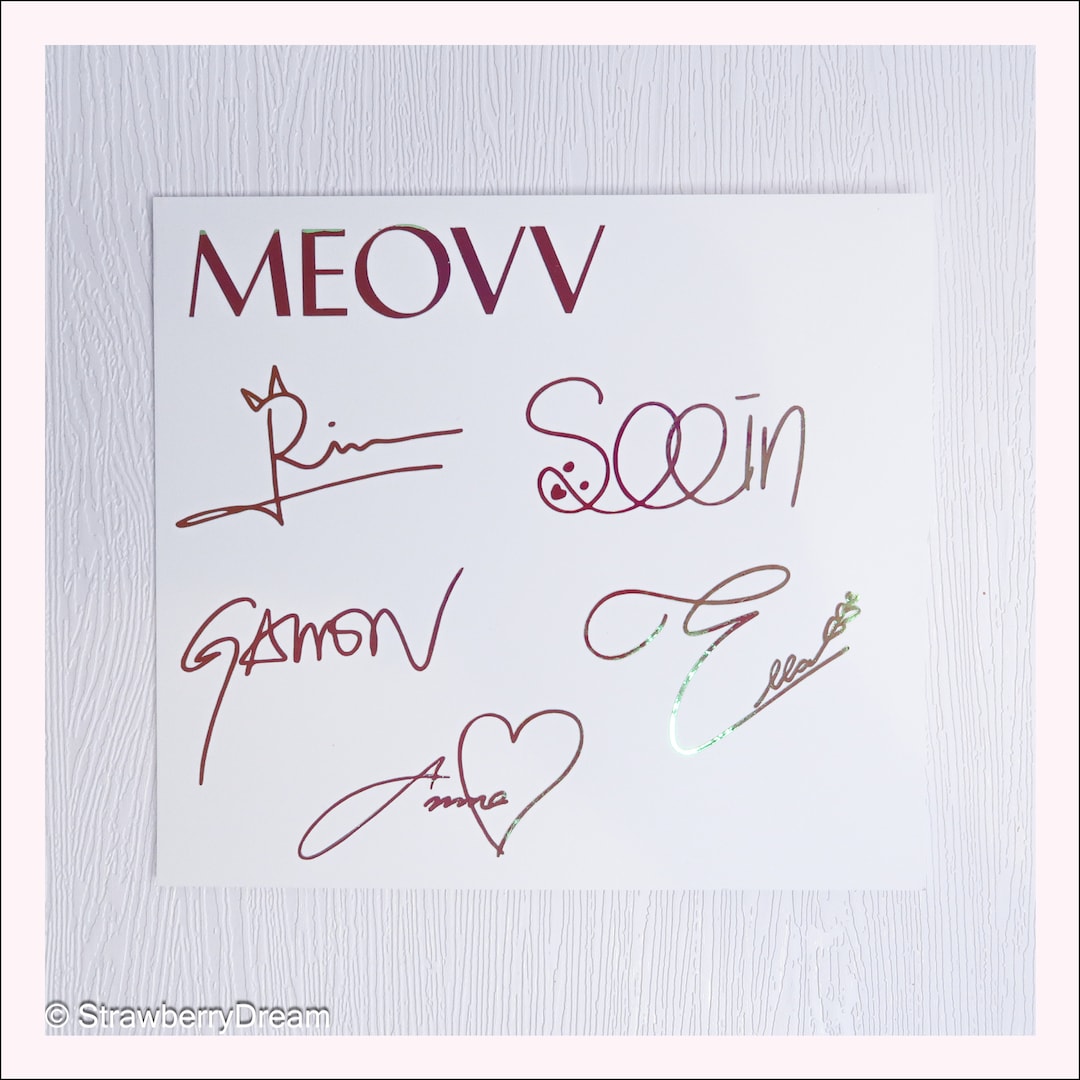 MEOVV Decals | Logo and Signature | Vinyl Stickers | Ella | Gawon ...