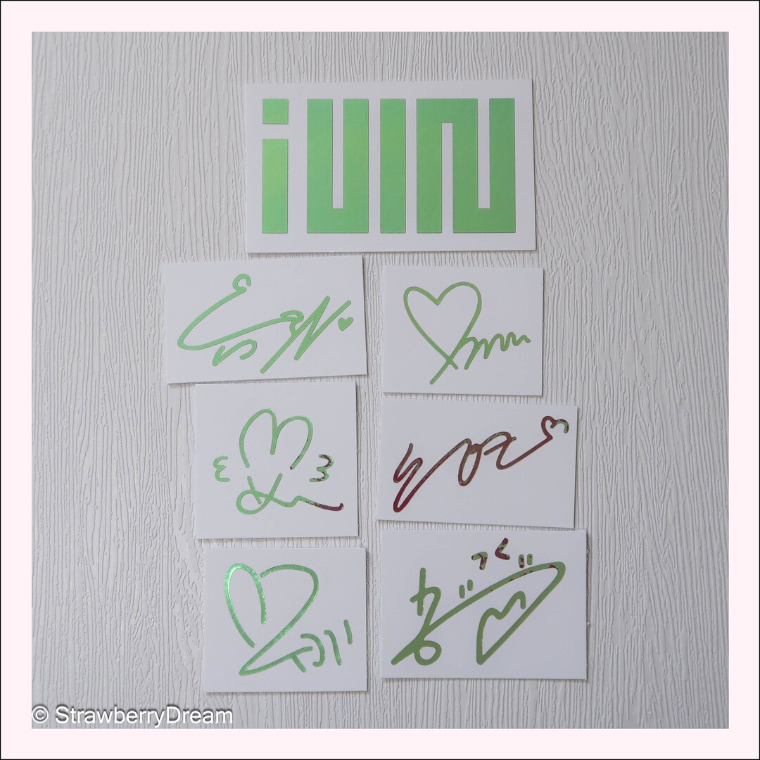 Sticker GI-DLE Decals Logo and Signature Vinyl IDLE Soyeon Miyeon ...