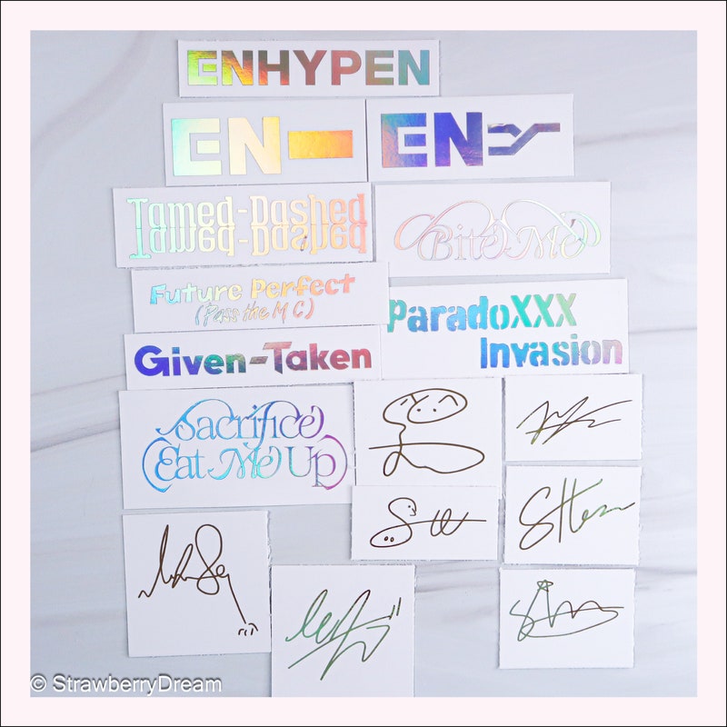 Enhypen Stickers - Etsy