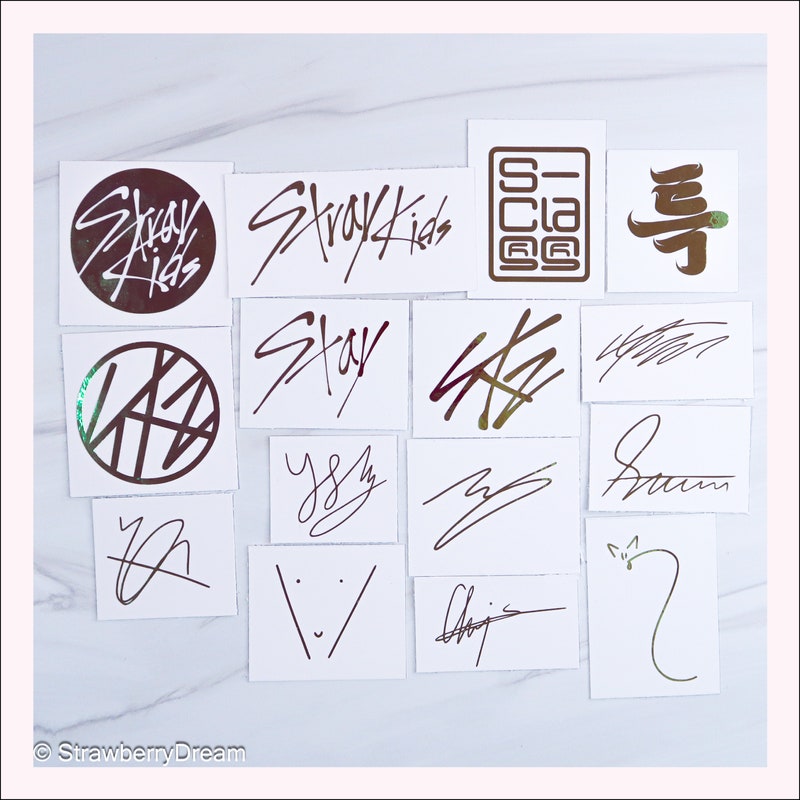 Stray Kids Signatures - Etsy