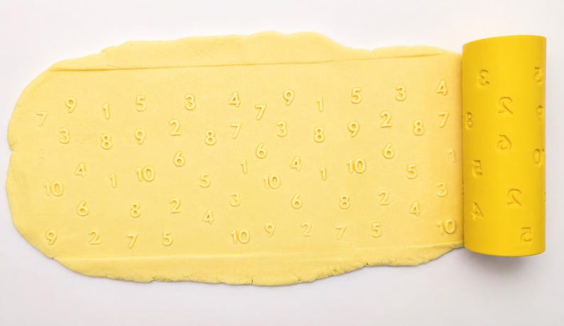 Alphabet and Numbers Playdough Texture Rollers 3D Printer File (DIGITAL ...