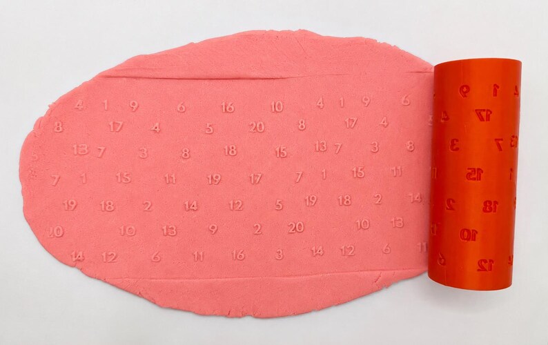 Alphabet and Numbers Playdough Texture Rollers 3D Printer File (DIGITAL ...