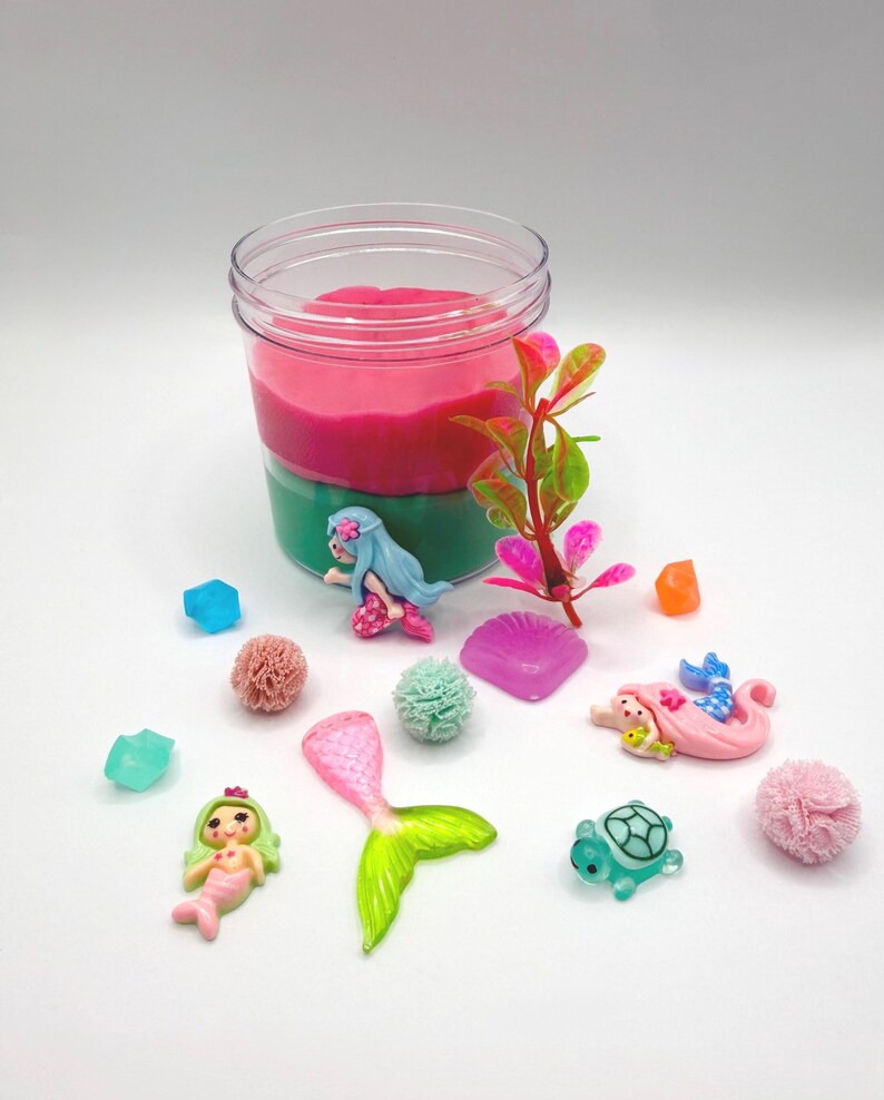 Mermaid Playdough Party Favors - Mermaid Birthday Gift for Girls ...
