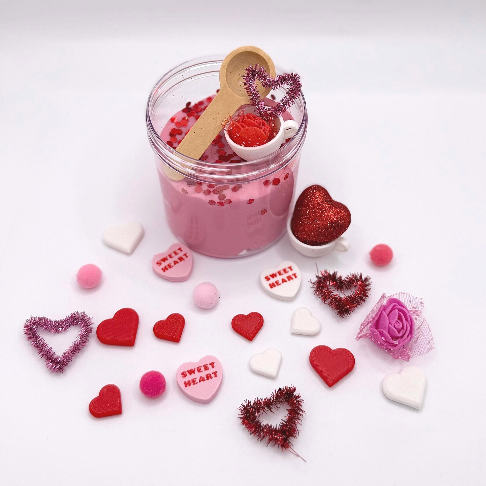 Valentine Playdough Jar “sweetheart Cafe” - Valentine’s Day Pretend ...