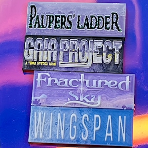 Custom Board Game Title Plates: Magnetic Challenge Board, Set of 10 - Etsy