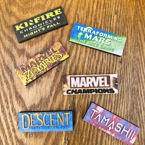Custom Board Game Title Plates: Magnetic Challenge Board, Set of 10 - Etsy