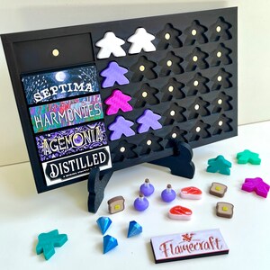 5x5 Challenge Board / Score Tracker / Magnetic Meeple Boardgame ...