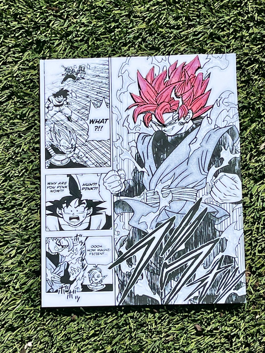 Dragon Ball Super Manga Panel. Goku Black Super Saiyan Rosè, 8x10 ...